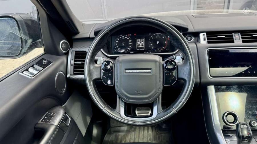 Melns Land Rover Range Rover Sport 2018 Viļņa, ar dzinēja tilpumu 4.37 L un nobraukumu 236 tūkst. km par 31990 €, foto 25 vietnē AUTOMOTO.COM.LV