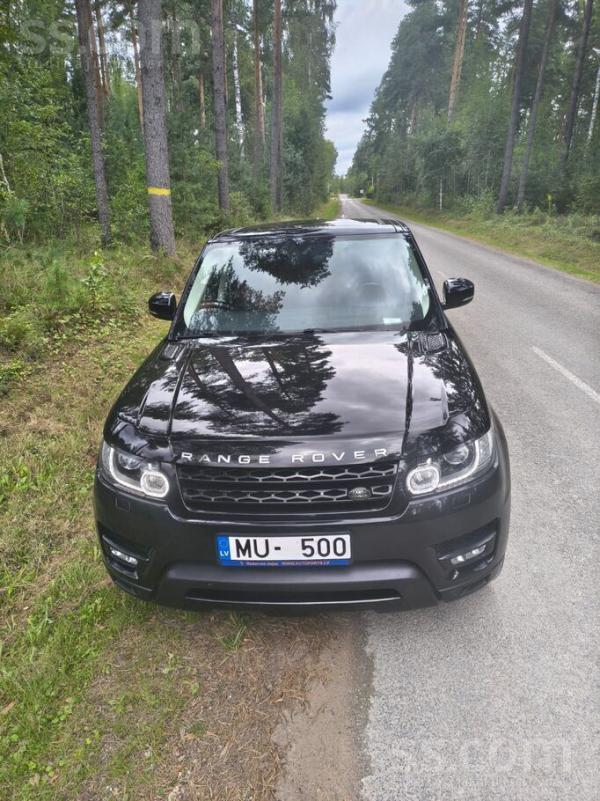 Melns Land Rover Range Rover Sport 2018 Rīga, ar dzinēja tilpumu 3.00 L un nobraukumu 123 tūkst. km par 24200 €, foto  vietnē AUTOMOTO.COM.LV