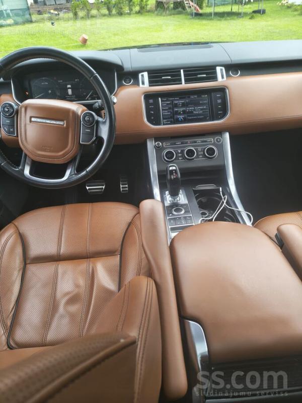 Black Land Rover Range Rover Sport 2018 in Riga, with an engine capacity of 3.00 L and mileage of 123 thousand km for 24200 €, photo 10 on AUTOMOTO.COM.LV