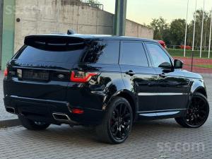 Black Land Rover Range Rover Sport 2018 in Jelgava, with an engine capacity of 4.40 L and mileage of 188 thousand km for 36900 €, photo 7 on AUTOMOTO.COM.LV