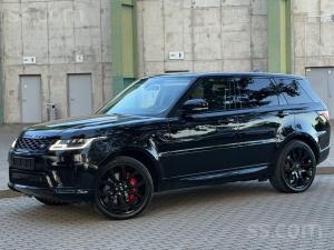 Black Land Rover Range Rover Sport 2018 in Jelgava, with an engine capacity of 4.40 L and mileage of 188 thousand km for 36900 €, photo 11 on AUTOMOTO.COM.LV