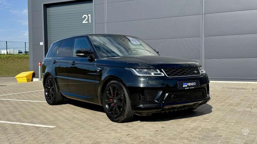 Black Land Rover Range Rover Sport 2018 in Vilnius, with an engine capacity of 2.00 L and mileage of 176 thousand km for 24990 €, photo 4 on AUTOMOTO.COM.LV