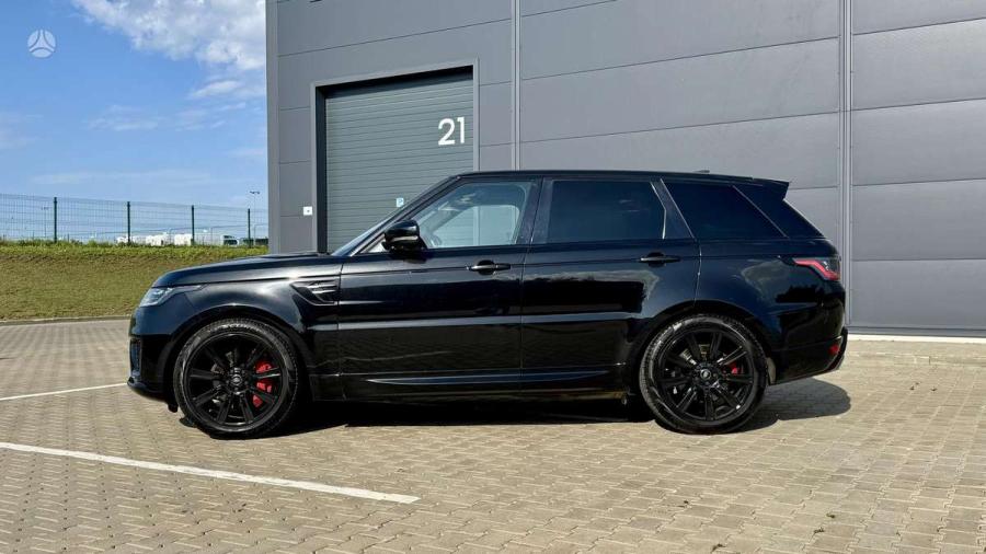 Black Land Rover Range Rover Sport 2018 in Vilnius, with an engine capacity of 2.00 L and mileage of 176 thousand km for 24990 €, photo 9 on AUTOMOTO.COM.LV