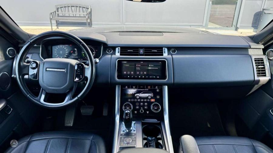 Black Land Rover Range Rover Sport 2018 in Vilnius, with an engine capacity of 2.00 L and mileage of 176 thousand km for 24990 €, photo 24 on AUTOMOTO.COM.LV