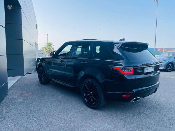 Black Land Rover Range Rover Sport 2019 in Vilnius, with an engine capacity of 2.00 L and mileage of 179 thousand km for 22600 €, photo 4 on AUTOMOTO.COM.LV