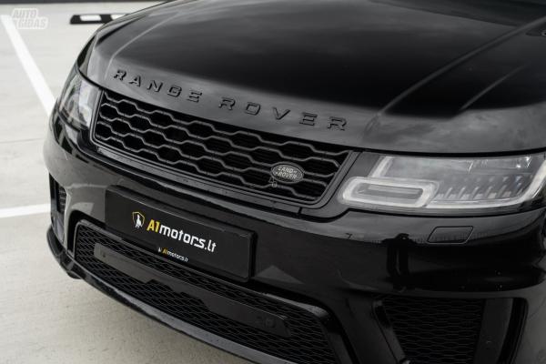 Black Land Rover Range Rover Sport 2019 in Vilnius, with an engine capacity of 3.00 L and mileage of 130 thousand km for 39950 €, photo 4 on AUTOMOTO.COM.LV