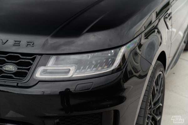 Black Land Rover Range Rover Sport 2019 in Vilnius, with an engine capacity of 3.00 L and mileage of 130 thousand km for 39950 €, photo 5 on AUTOMOTO.COM.LV