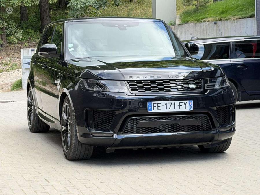 Melns Land Rover Range Rover Sport 2019 Viļņa, ar dzinēja tilpumu 2.00 L un nobraukumu 172 tūkst. km par 29990 €, foto 1 vietnē AUTOMOTO.COM.LV