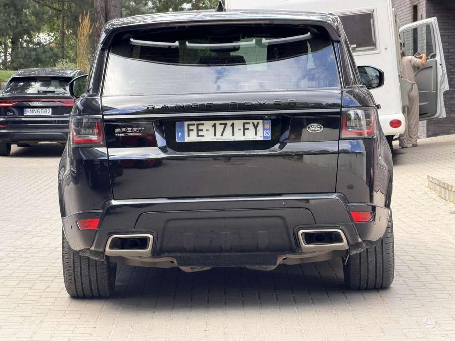 Melns Land Rover Range Rover Sport 2019 Viļņa, ar dzinēja tilpumu 2.00 L un nobraukumu 172 tūkst. km par 29990 €, foto 5 vietnē AUTOMOTO.COM.LV