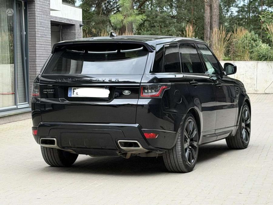 Melns Land Rover Range Rover Sport 2019 Viļņa, ar dzinēja tilpumu 2.00 L un nobraukumu 172 tūkst. km par 29990 €, foto 8 vietnē AUTOMOTO.COM.LV