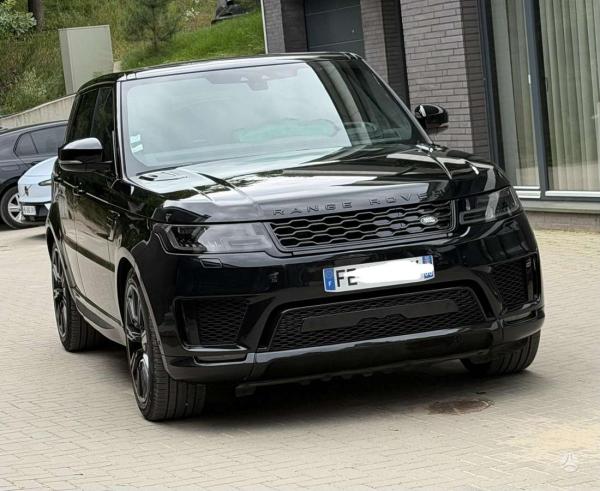 Black Land Rover Range Rover Sport 2019 in Vilnius, with an engine capacity of 2.00 L and mileage of 172 thousand km for 26350 €, photo 3 on AUTOMOTO.COM.LV