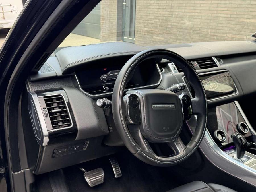 Black Land Rover Range Rover Sport 2019 in Vilnius, with an engine capacity of 2.00 L and mileage of 172 thousand km for 26350 €, photo 32 on AUTOMOTO.COM.LV