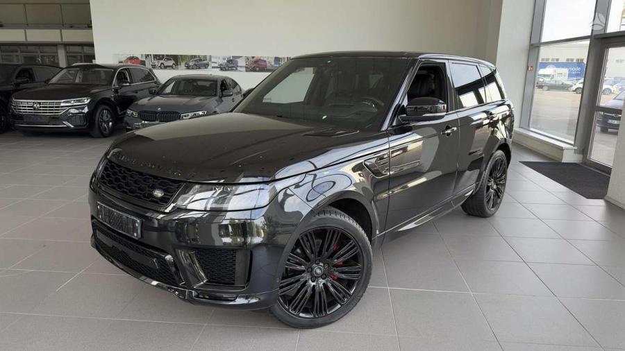 Black Land Rover Range Rover Sport 2019 in Marijampole, with an engine capacity of 2.99 L and mileage of 228 thousand km for 26999 €, photo 1 on AUTOMOTO.COM.LV