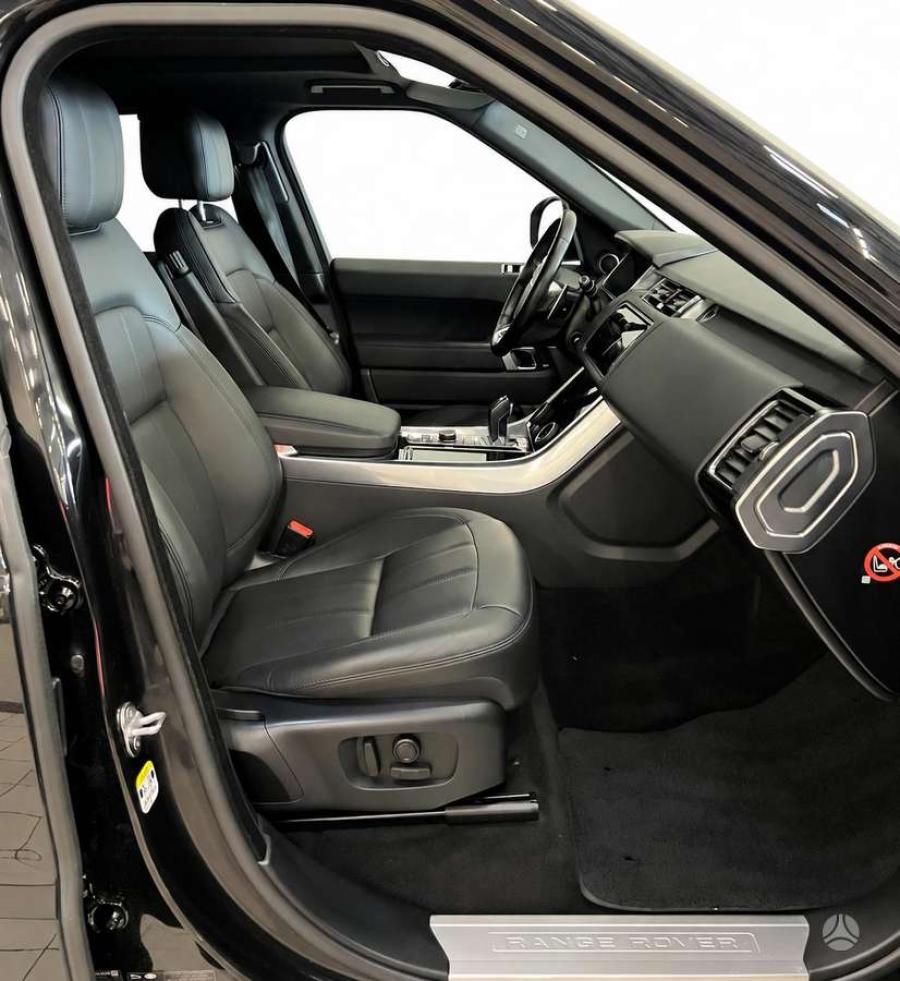 Melns Land Rover Range Rover Sport 2019 Kauņa, ar dzinēja tilpumu 2.97 L un nobraukumu 162 tūkst. km par 28700 €, foto 7 vietnē AUTOMOTO.COM.LV