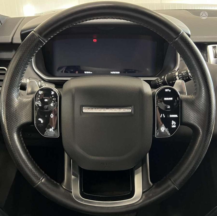Melns Land Rover Range Rover Sport 2019 Kauņa, ar dzinēja tilpumu 2.97 L un nobraukumu 162 tūkst. km par 28700 €, foto 9 vietnē AUTOMOTO.COM.LV