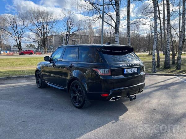 Melns Land Rover Range Rover Sport 2020 Rīga, ar dzinēja tilpumu 3.00 L un nobraukumu 62 tūkst. km par 36790 €, foto 2 vietnē AUTOMOTO.COM.LV