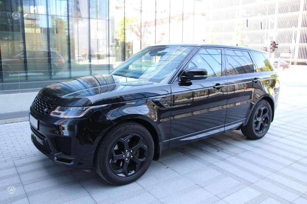 Black Land Rover Range Rover Sport 2020 in Vilnius, with an engine capacity of 2.99 L and mileage of 84 thousand km for 34900 €, photo 5 on AUTOMOTO.COM.LV