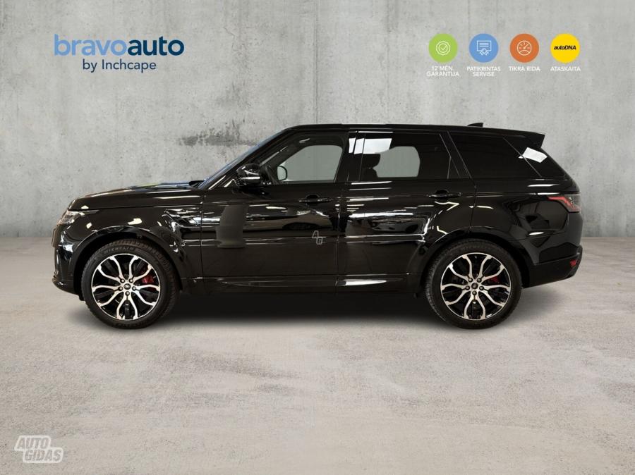 Black Land Rover Range Rover Sport 2020 in Vilnius, with an engine capacity of 3.00 L and mileage of 108 thousand km for 42000 €, photo 2 on AUTOMOTO.COM.LV