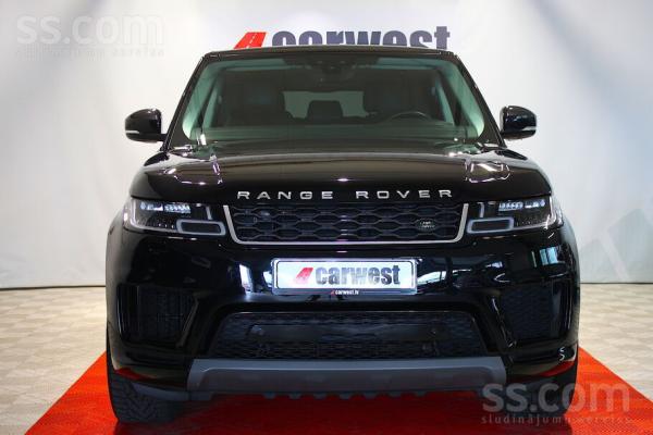 Melns Land Rover Range Rover Sport 2020 Rīga, ar dzinēja tilpumu 3.00 L un nobraukumu 169 tūkst. km par 29900 €, foto 2 vietnē AUTOMOTO.COM.LV