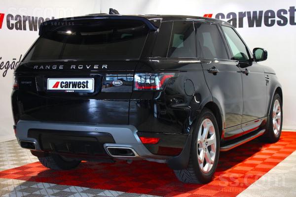 Melns Land Rover Range Rover Sport 2020 Rīga, ar dzinēja tilpumu 3.00 L un nobraukumu 169 tūkst. km par 29900 €, foto 4 vietnē AUTOMOTO.COM.LV