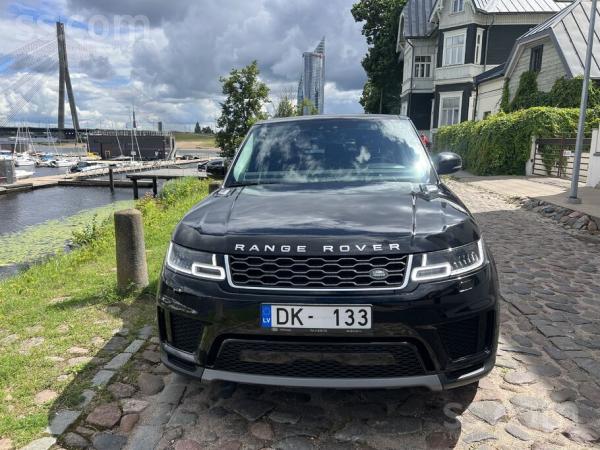 Black Land Rover Range Rover Sport 2020 in Riga, with an engine capacity of 3.00 L and mileage of 107 thousand km for 26000 €, photo 2 on AUTOMOTO.COM.LV
