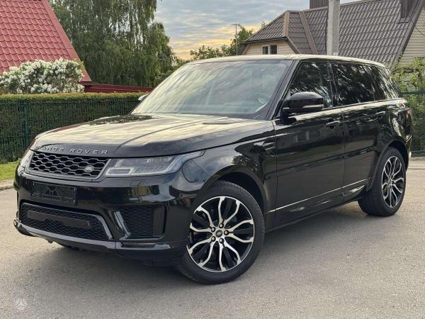 Black Land Rover Range Rover Sport 2020 in Siauliai, with an engine capacity of 3.00 L and mileage of 214 thousand km for 25880 €, photo 2 on AUTOMOTO.COM.LV