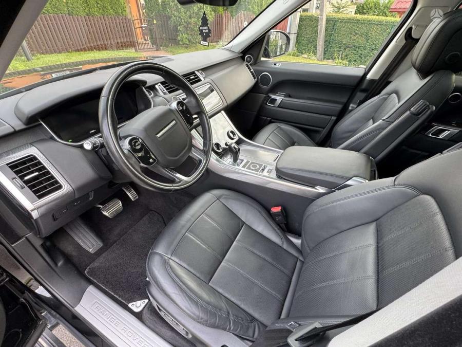 Melns Land Rover Range Rover Sport 2020 Šauļi, ar dzinēja tilpumu 3.00 L un nobraukumu 214 tūkst. km par 25880 €, foto 15 vietnē AUTOMOTO.COM.LV