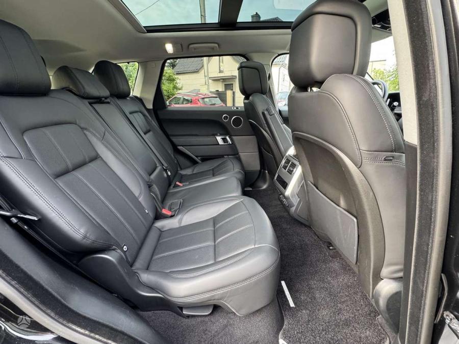 Melns Land Rover Range Rover Sport 2020 Šauļi, ar dzinēja tilpumu 3.00 L un nobraukumu 214 tūkst. km par 25880 €, foto 19 vietnē AUTOMOTO.COM.LV