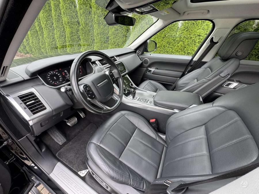 Melns Land Rover Range Rover Sport 2020 Šauļi, ar dzinēja tilpumu 2.99 L un nobraukumu 214 tūkst. km par 23990 €, foto 13 vietnē AUTOMOTO.COM.LV