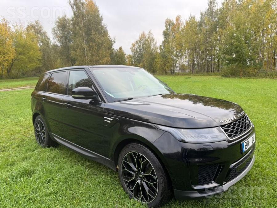 Black Land Rover Range Rover Sport 2020 in Riga, with an engine capacity of 3.00 L and mileage of 103 thousand km for 29700 €, photo 1 on AUTOMOTO.COM.LV