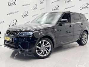 Melns Land Rover Range Rover Sport 2021 Viļņa, ar dzinēja tilpumu 3.00 L un nobraukumu 119 tūkst. km par 35900 €, foto  vietnē AUTOMOTO.COM.LV