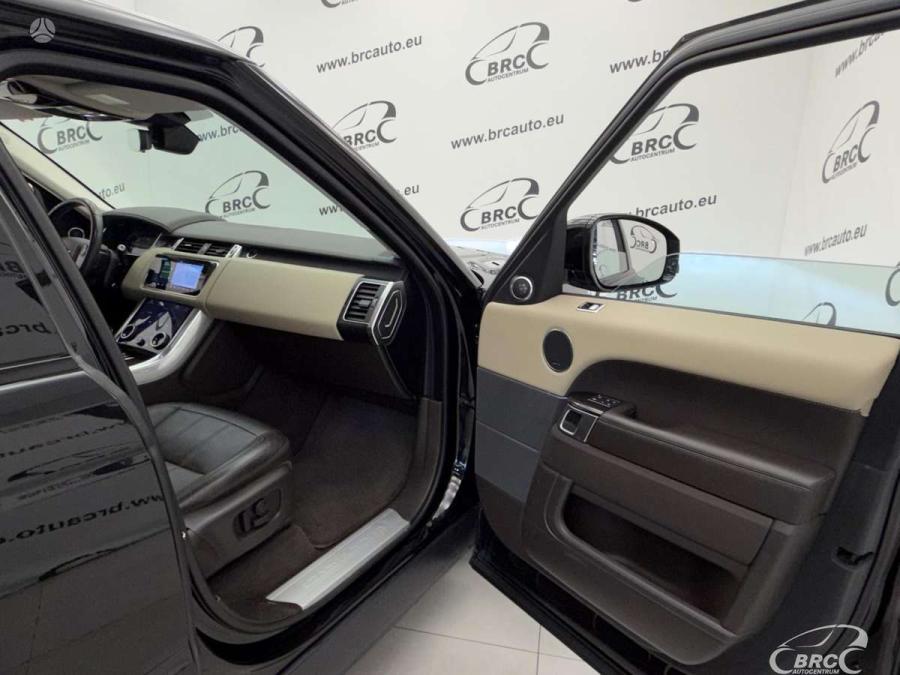 Melns Land Rover Range Rover Sport 2021 Viļņa, ar dzinēja tilpumu 3.00 L un nobraukumu 119 tūkst. km par 35900 €, foto 10 vietnē AUTOMOTO.COM.LV