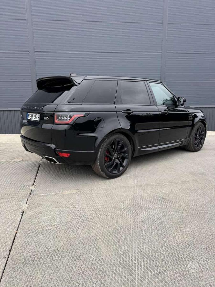 Melns Land Rover Range Rover Sport 2022 Viļņa, ar dzinēja tilpumu 3.00 L un nobraukumu 157 tūkst. km par 36700 €, foto 5 vietnē AUTOMOTO.COM.LV