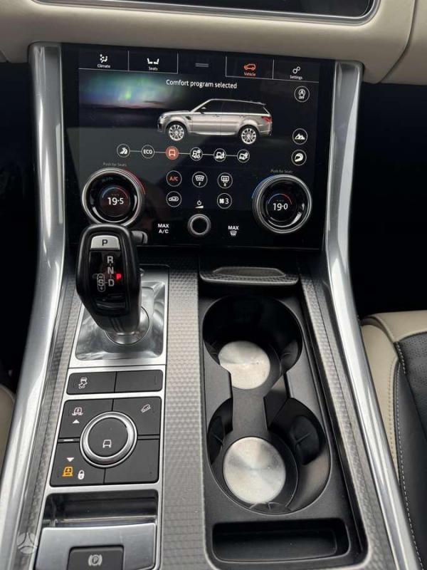 Melns Land Rover Range Rover Sport 2022 Viļņa, ar dzinēja tilpumu 3.00 L un nobraukumu 157 tūkst. km par 36700 €, foto 10 vietnē AUTOMOTO.COM.LV