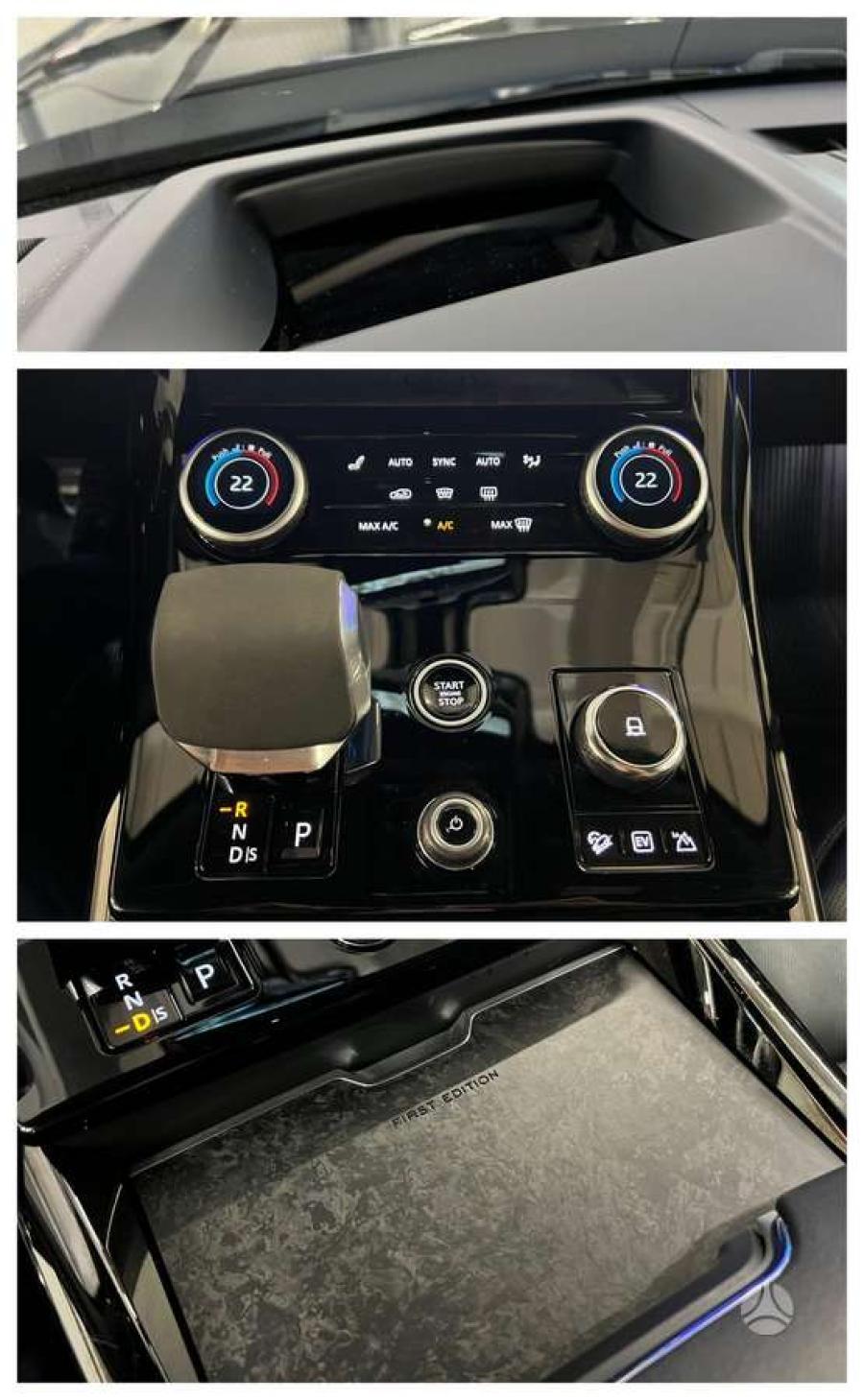 Black Land Rover Range Rover Sport 2023 in Kaunas, with an engine capacity of 3.00 L and mileage of 106 thousand km for 85000 €, photo 12 on AUTOMOTO.COM.LV