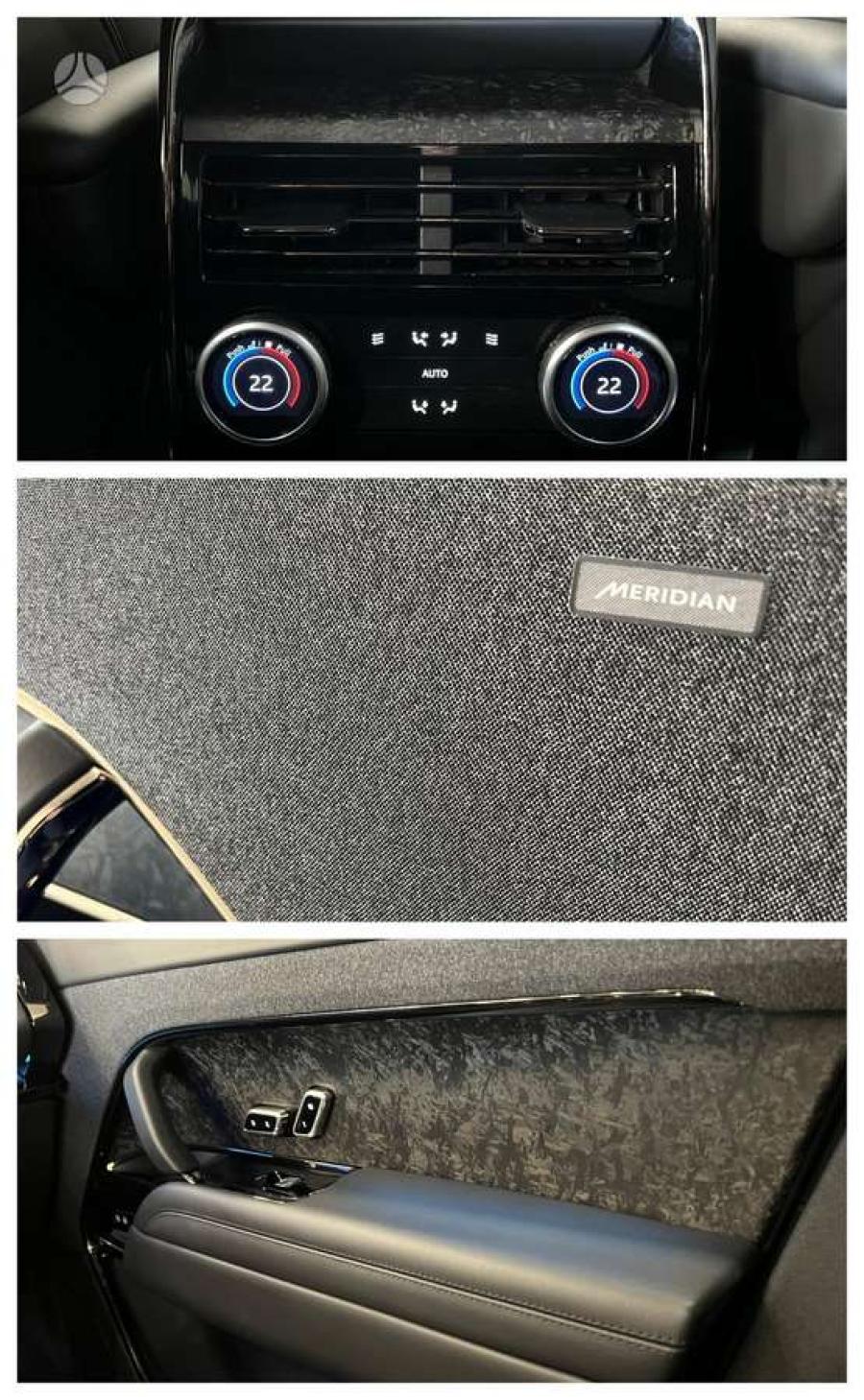 Black Land Rover Range Rover Sport 2023 in Kaunas, with an engine capacity of 3.00 L and mileage of 106 thousand km for 85000 €, photo 18 on AUTOMOTO.COM.LV