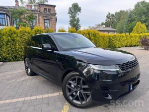 Black Land Rover Range Rover Sport 2025 in Riga, with an engine capacity of 3.00 L and mileage of 18 thousand km for 85000 €, photo  on AUTOMOTO.COM.LV