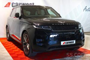 Black Land Rover Range Rover Sport 2025 in Riga, with an engine capacity of 3.00 L and mileage of 18 thousand km for 89900 €, photo 4 on AUTOMOTO.COM.LV