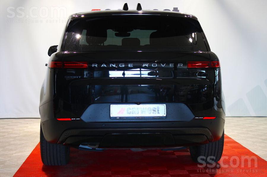 Black Land Rover Range Rover Sport 2025 in Riga, with an engine capacity of 3.00 L and mileage of 18 thousand km for 89900 €, photo 6 on AUTOMOTO.COM.LV