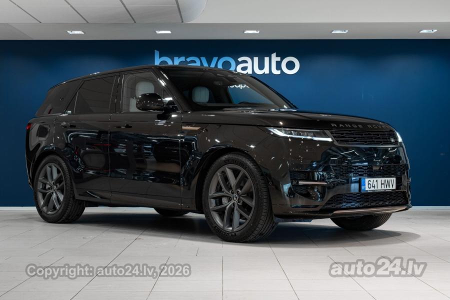 Black Land Rover Range Rover Sport 2026 in Tallinn, with an engine capacity of 3.00 L and mileage of 7 thousand km for 104900 €, photo 3 on AUTOMOTO.COM.LV