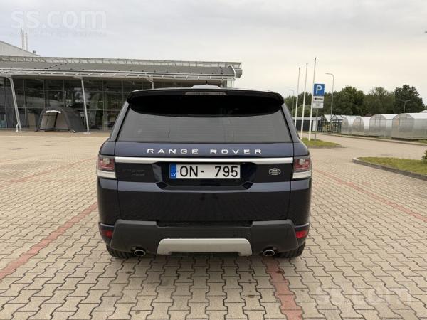 Blue Land Rover Range Rover Sport 2016 in Rezekne, with an engine capacity of 3.00 L and mileage of 206 thousand km for 14995 €, photo 4 on AUTOMOTO.COM.LV