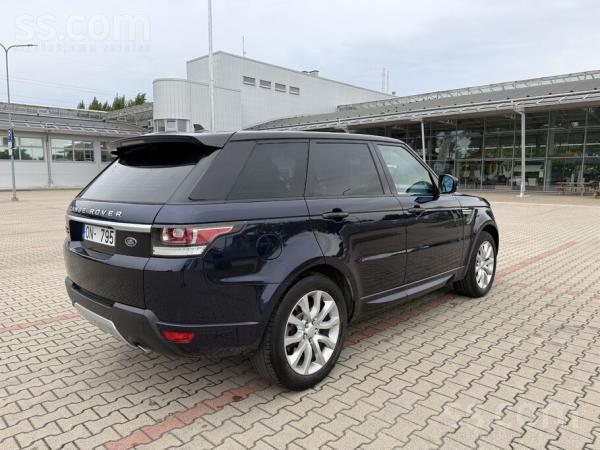 Blue Land Rover Range Rover Sport 2016 in Rezekne, with an engine capacity of 3.00 L and mileage of 206 thousand km for 14995 €, photo 5 on AUTOMOTO.COM.LV