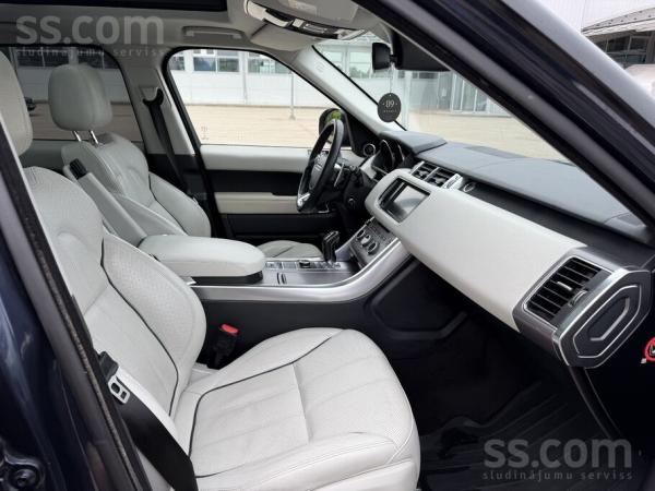 Blue Land Rover Range Rover Sport 2016 in Rezekne, with an engine capacity of 3.00 L and mileage of 206 thousand km for 14995 €, photo 10 on AUTOMOTO.COM.LV