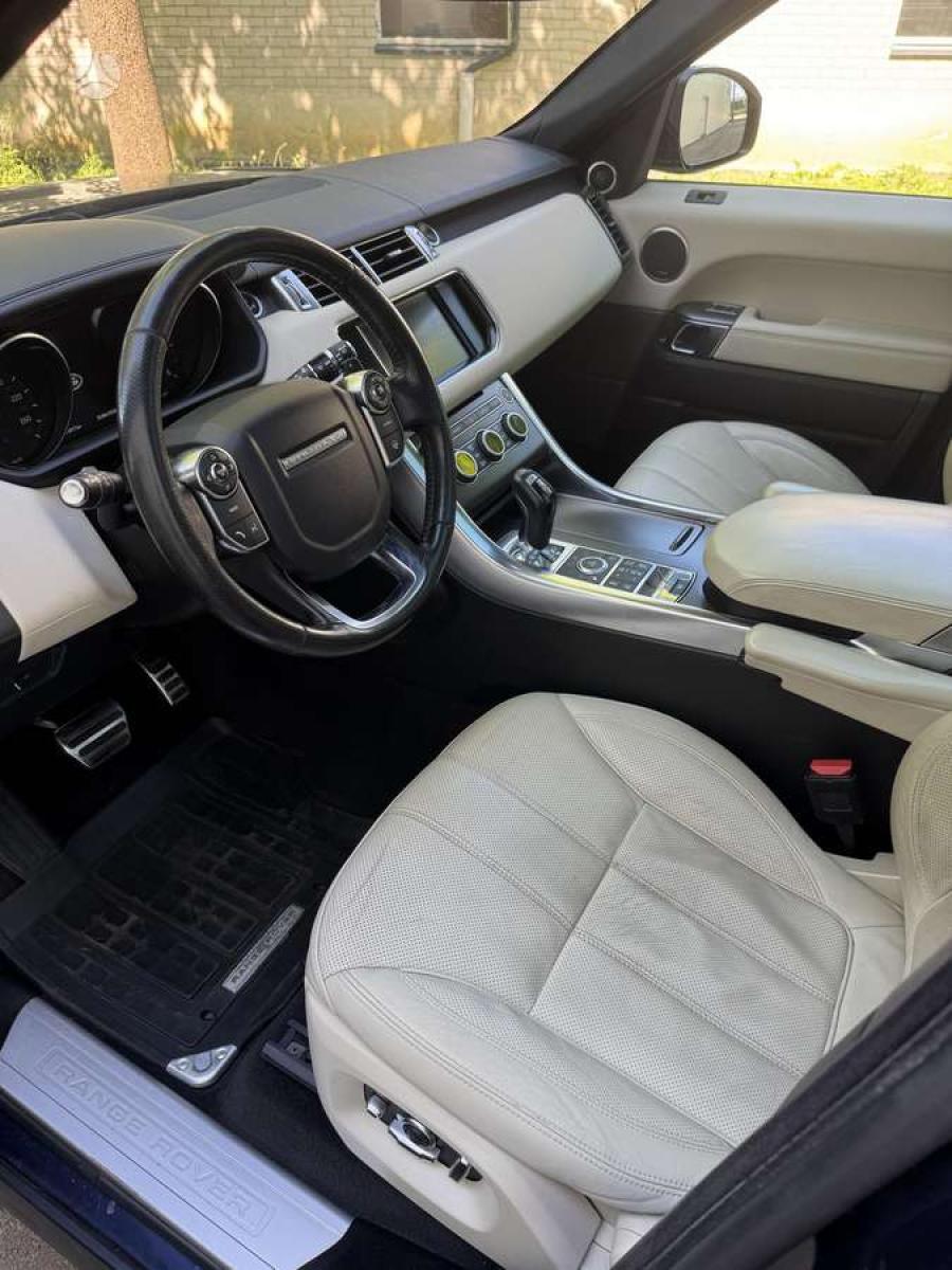 Blue Land Rover Range Rover Sport 2016 in Telschi, with an engine capacity of 2.99 L and mileage of 230 thousand km for 9900 €, photo 10 on AUTOMOTO.COM.LV