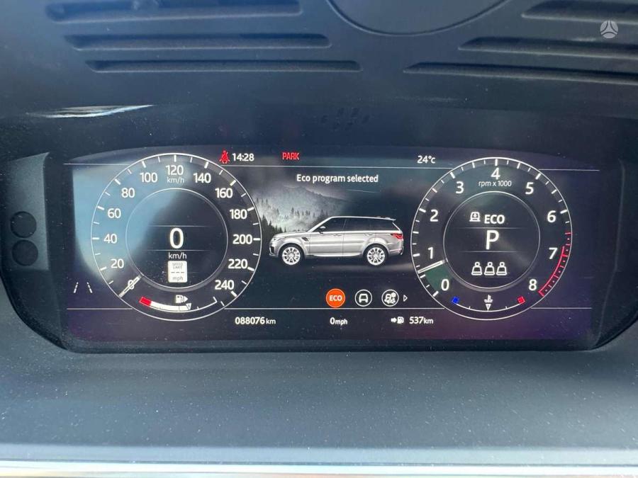 Zils Land Rover Range Rover Sport 2020 Klaipėda, ar dzinēja tilpumu 3.00 L un nobraukumu 88 tūkst. km par 33300 €, foto 30 vietnē AUTOMOTO.COM.LV