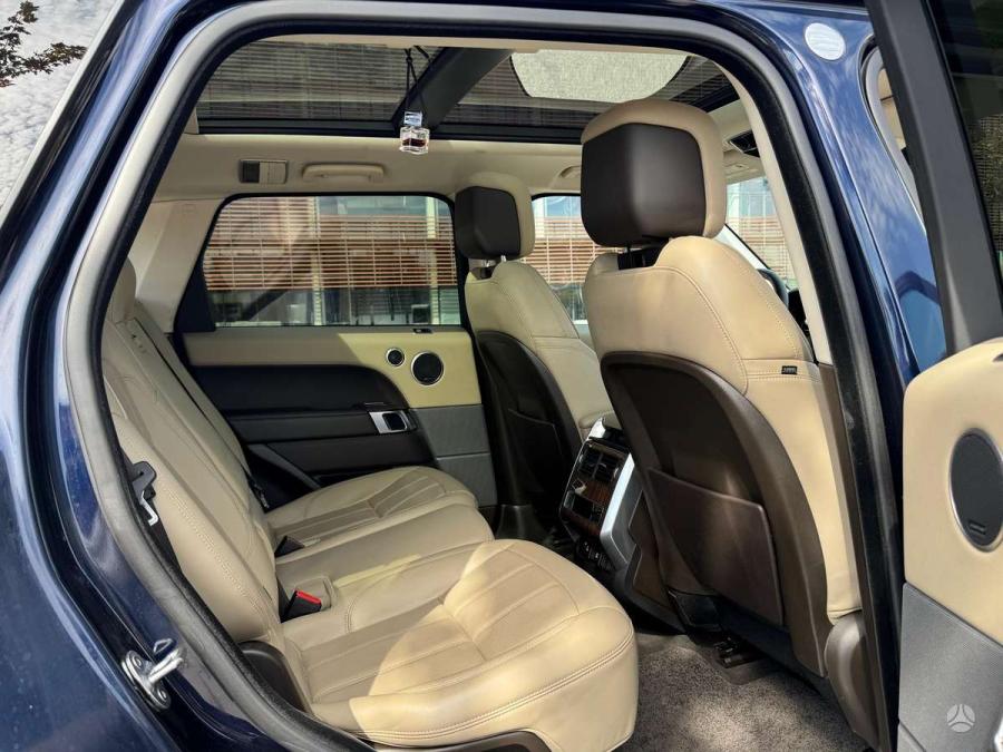 Zils Land Rover Range Rover Sport 2020 Klaipėda, ar dzinēja tilpumu 3.00 L un nobraukumu 88 tūkst. km par 33300 €, foto 37 vietnē AUTOMOTO.COM.LV