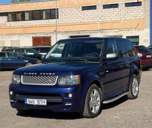 Zils Land Rover Range Rover Sport 2010 Narva, ar dzinēja tilpumu 3.00 L un nobraukumu 287 tūkst. km par 3990 €, foto  vietnē AUTOMOTO.COM.LV
