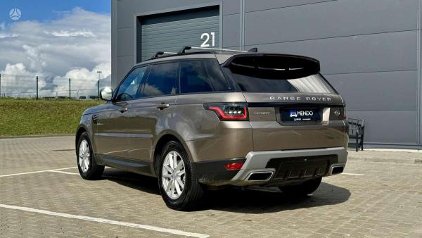Brown Land Rover Range Rover Sport 2018 in Vilnius, with an engine capacity of 2.99 L and mileage of 189 thousand km for 25990 €, photo 4 on AUTOMOTO.COM.LV