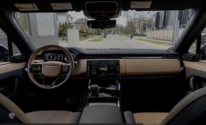 Brown Land Rover Range Rover Sport 2023 in Vilnius, with an engine capacity of 3.00 L and mileage of 56 thousand km for 79000 €, photo 8 on AUTOMOTO.COM.LV