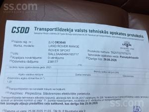Серый Ленд Ровер Рендж Ровер Спорт 2008 в Талси, объемом двигателя 2.70 л и пробегом 238 тыс. км за 7999 €, фото 23 на AUTOMOTO.COM.LV